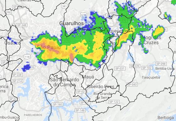 Domingo com mais temporais na Grande SP | Climatempo