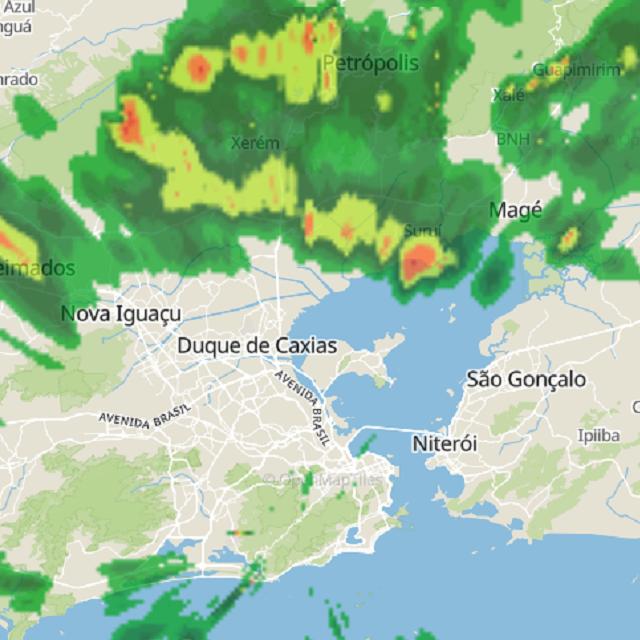 Chuva continua sobre o RJ nesta noite - Notícias Climatempo
